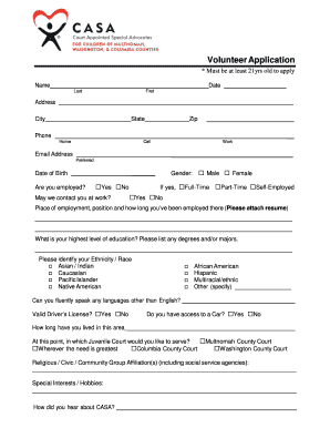 Fillable Online casahelpskids CASA-Application-Packet October 2012-w ...