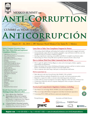 Fillable Online Mexico Anti Corruption Final Brochure Fax Email Print ...