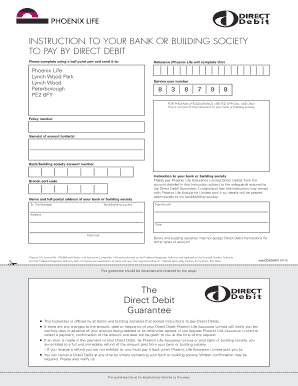 Fillable Online Direct debit form (for Self Employed Retirement Plans ...
