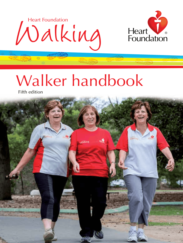 Fillable Online walking heartfoundation org Walker handbook - walking ...