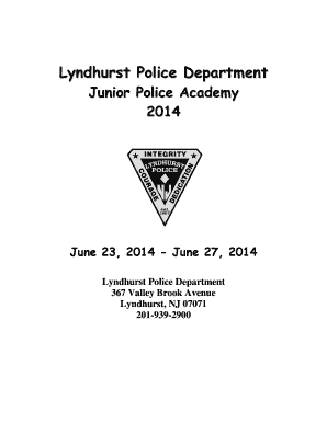 Fillable Online Lyndhurst Police Department Fax Email Print - pdfFiller