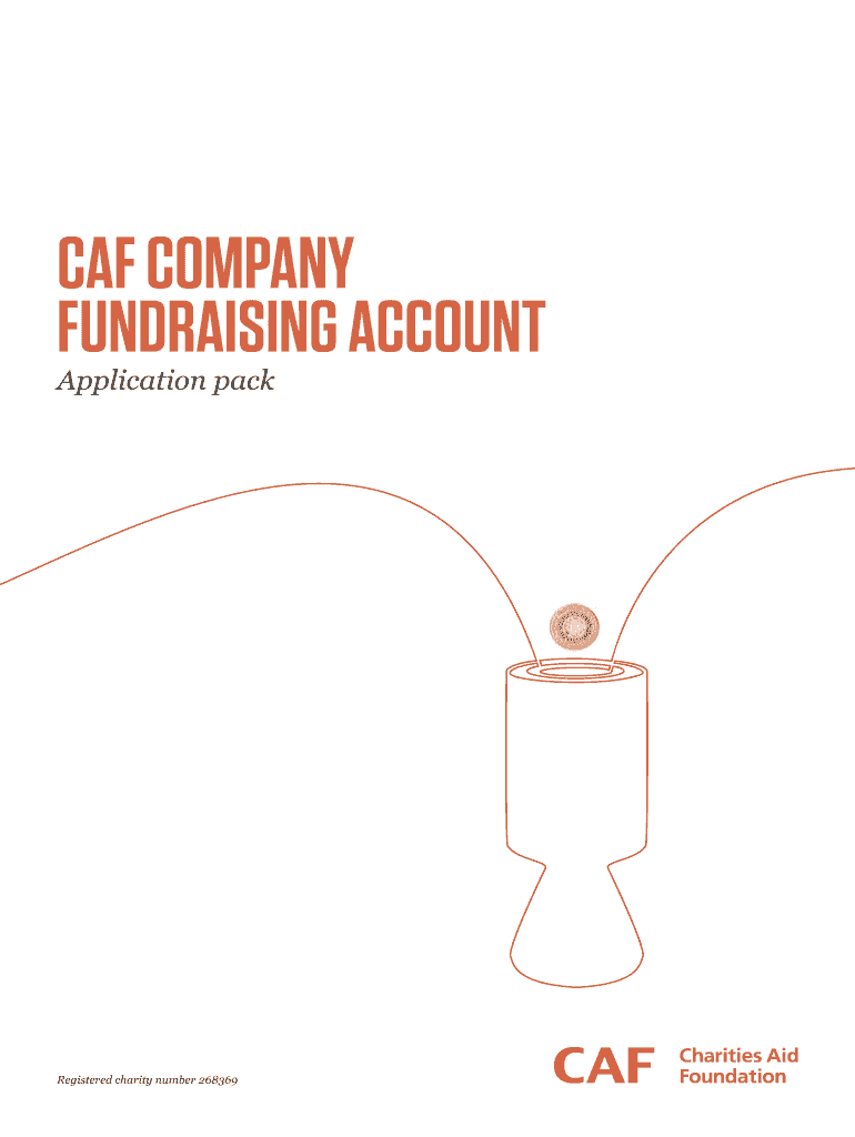 Fillable Online cafonline CAF COMPANY FUNDRAISING ACCOUNT Application ...