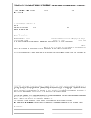 Fillable Online THIS INDENTURE, made the BETWEEN - Property New York ...