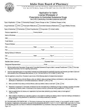 Fillable Online bop idaho APPLICATION FOR REINSTATEMENT OF Fax Email ...