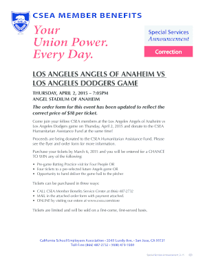Fillable Online Your Union Power Every Day - CSEA Fax Email Print ...
