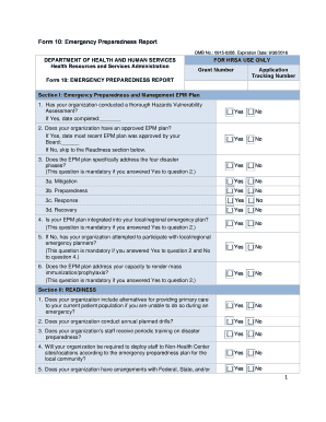 Fillable Online bphc hrsa Form 10. Form 10 Fax Email Print - pdfFiller
