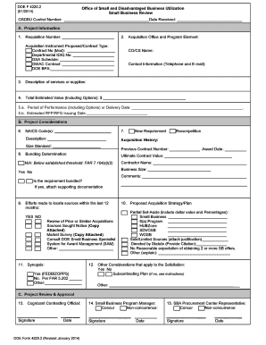 Fillable Online HHS SMALL BUSINESS REVIEW FORM Fax Email Print - pdfFiller