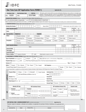 Fillable Online idfc common-application-form-kim.pdf Fax Email Print ...