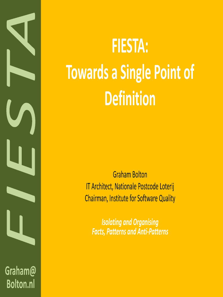 Fillable Online languageworkbenches FIESTA: A Towards a Single Point of ...
