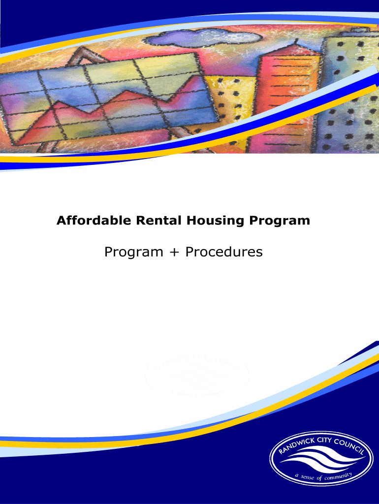 Fillable Online randwick nsw gov Affordable Rental Housing Program Fax ...