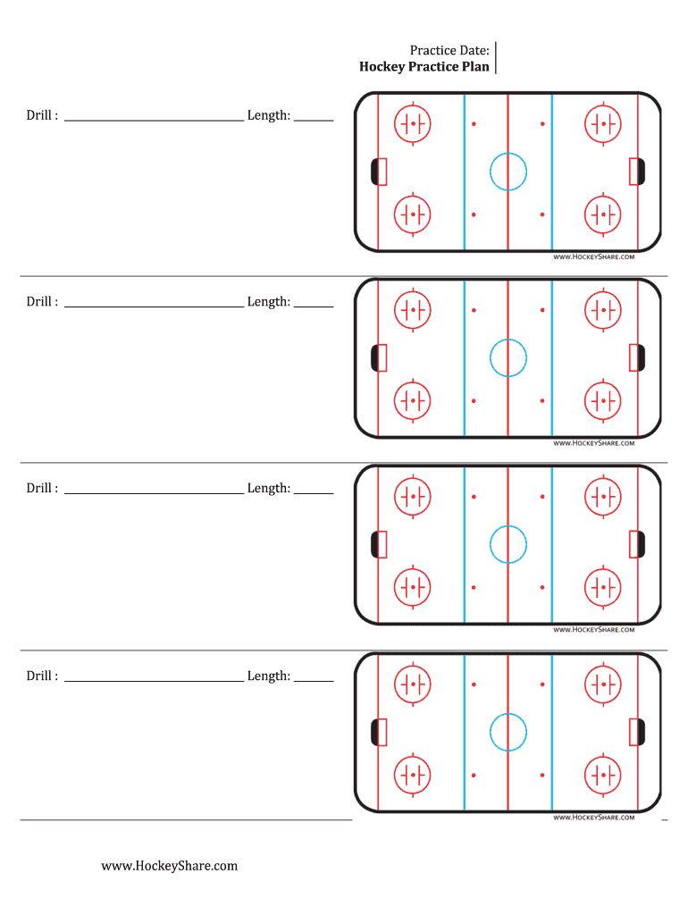 Hockey Practice Plan Fill And Sign Printable Template Online US 