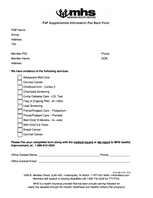 Fillable Online Faxback Form - MHS Indiana Fax Email Print - pdfFiller