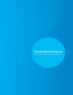 Fillable Online Food Safety Program: Guidelines for oyster ... - Safe ...