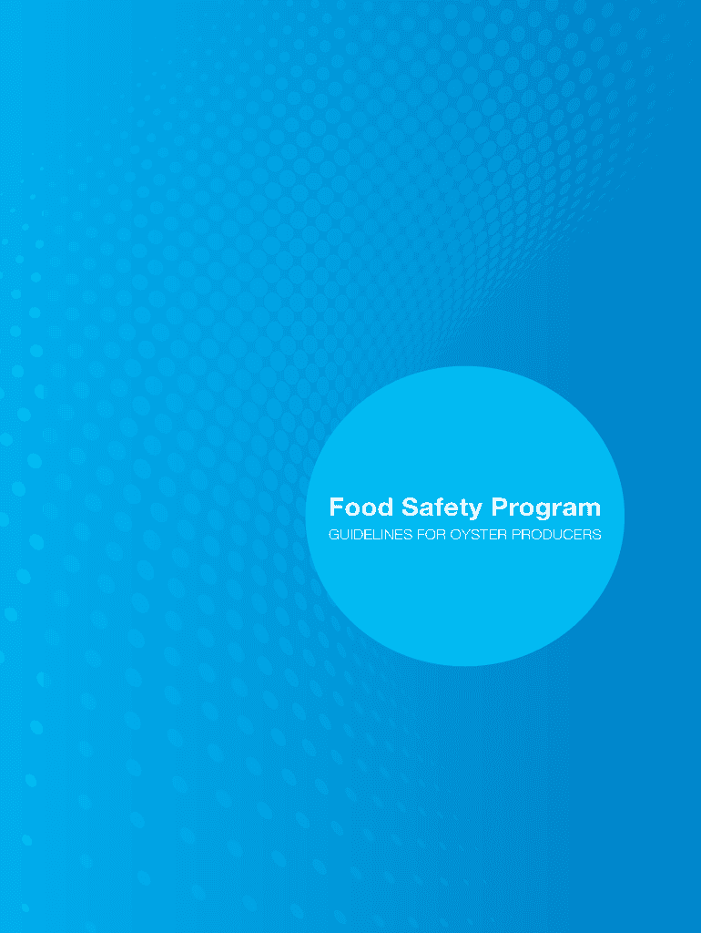 Fillable Online Food Safety Program: Guidelines for oyster ... - Safe ...
