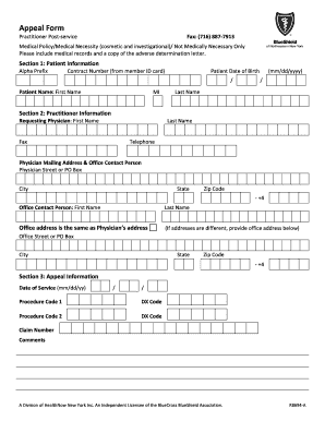 Fillable Online 8694-APost Service Appeal Form.docx - BSNENY Fax Email ...