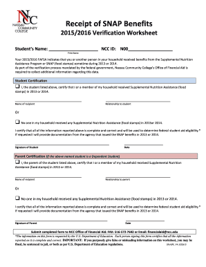 Fillable Online ncc Receipt of SNAP Benefits - ncc Fax Email Print ...