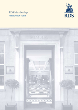 Fillable Online rds APPLICATION FORM - Royal Dublin Society - rds Fax ...