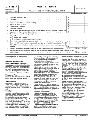 18 Printable form 1125-a Templates - Fillable Samples in PDF, Word to ...
