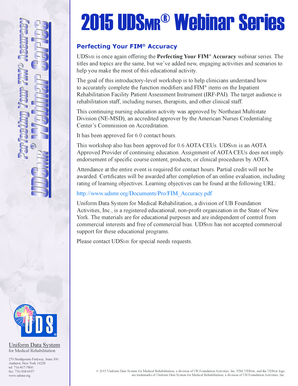 Fillable Online udsmr Perfecting Your FIM Accuracy Webinar Series Registration Form - udsmr Fax ...