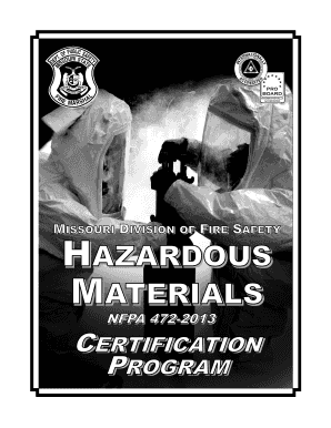 Fillable Online dfs dps mo Hazardous Materials Certification booklet PDF Document - dfs dps mo ...