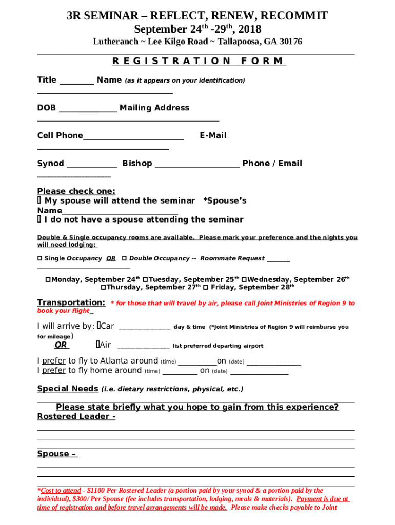 Region 9 Youth and Young Adult Ministry Consultation Doc Template | pdfFiller