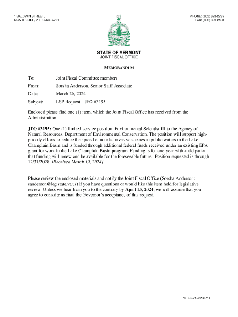 Fillable Online LSP Request JFO #3195 Fax Email Print - pdfFiller