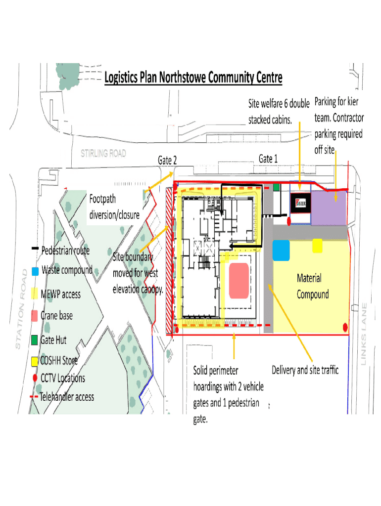 Fillable Online (a) Crane structure and site layout; (b) site logistics plan Fax Email Print ...
