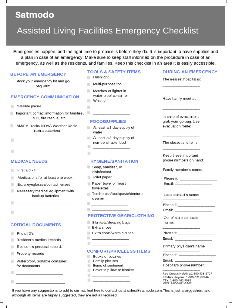 Fillable Online A Complete Senior Home Safety Checklist for Care ...
