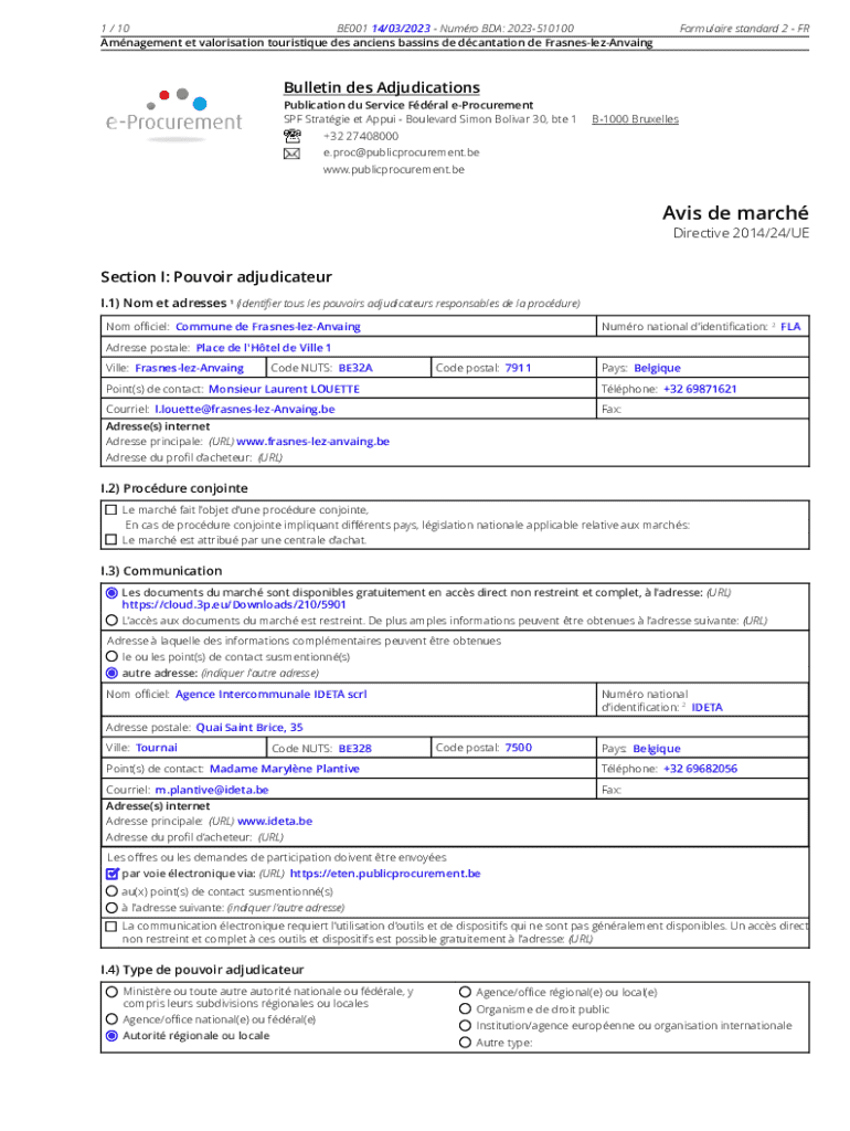 Remplissable en ligne Amnagement et valorisation touristique des anciens bassins de dcantation ...