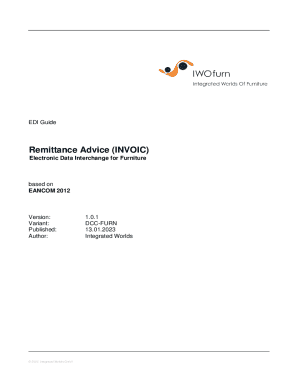 Fillable Online Edi Guide - Remittance Advice (invoic) Fax Email Print ...