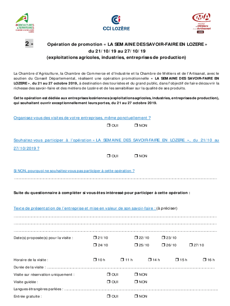 Remplissable en ligne Taaable ! Les journes de l\'alimentation, les 17 et 18 ... Fax Email ...