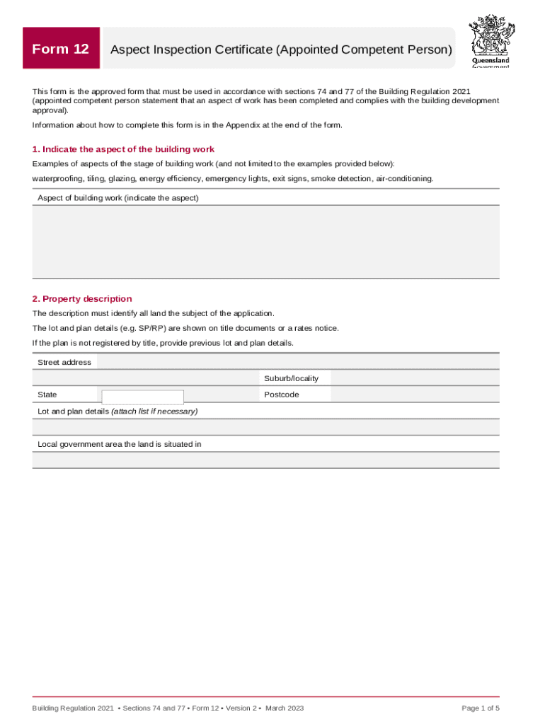 This is the approved that must be used in accordance with sections 74 ...