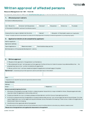 Fillable Online Resource Management Act 1991 – Form 8a Fax Email Print ...
