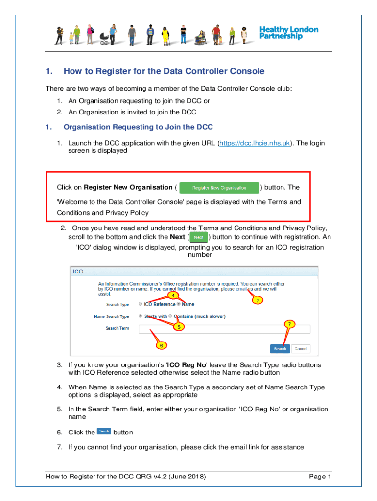 Fillable Online Registration Guide for Data Controller Console Fax ...