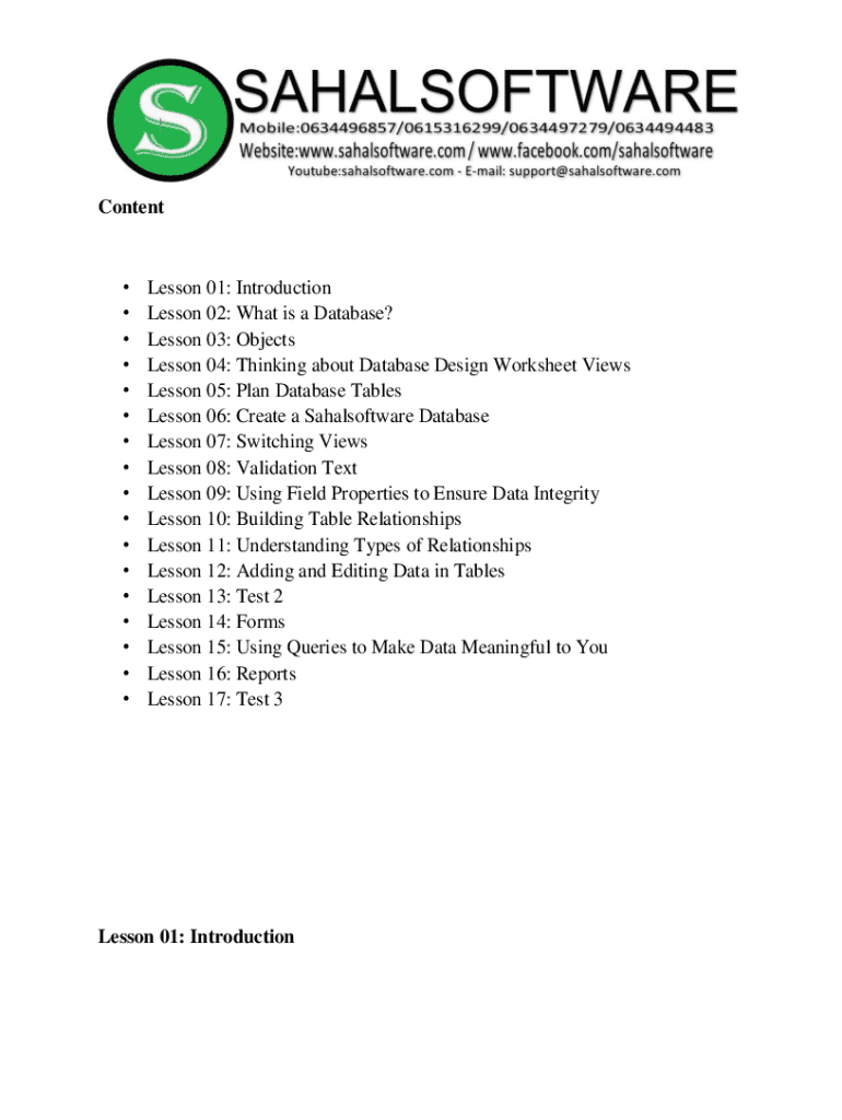 Fillable Online Database Application Definition, Purpose & Examples Fax Email Print - pdfFiller