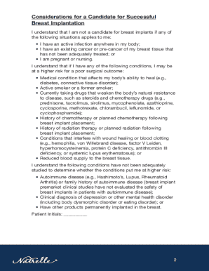 Fillable Online Natrelle® Silicone-filled Breast Implants and Natrelle ...