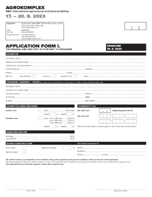 Fillable Online Agrokomplex 48th International Agricultural and Food Exhibition Fax Email Print ...