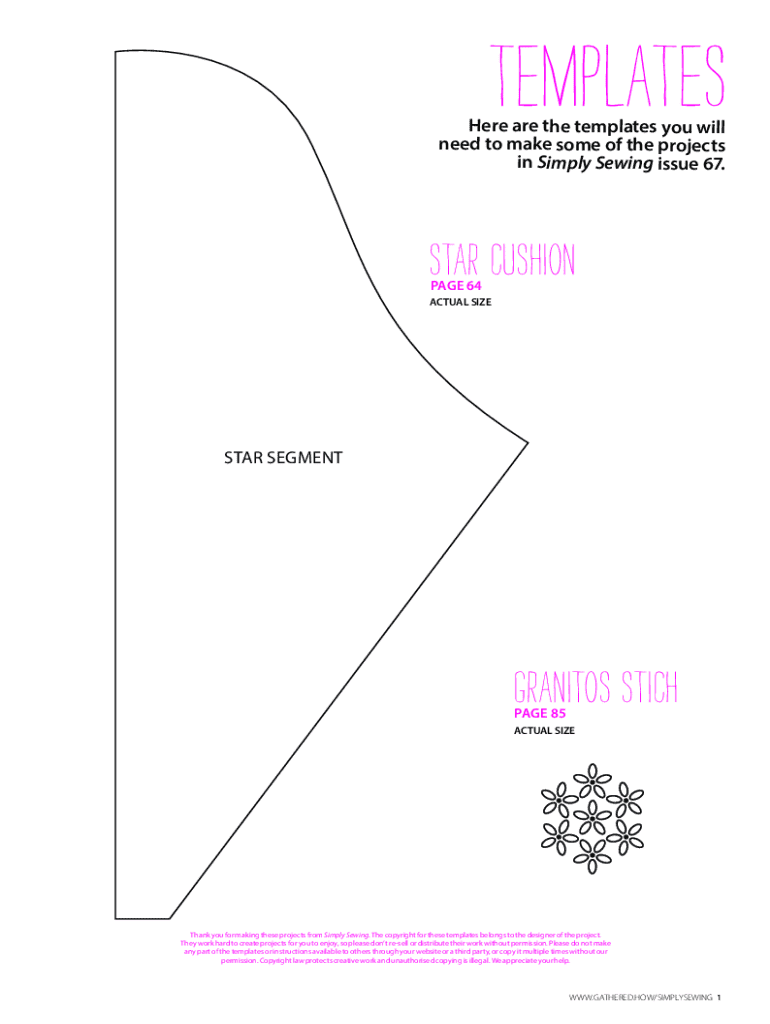 Fillable Online Simply Sewing patterns & templates Fax Email Print ...