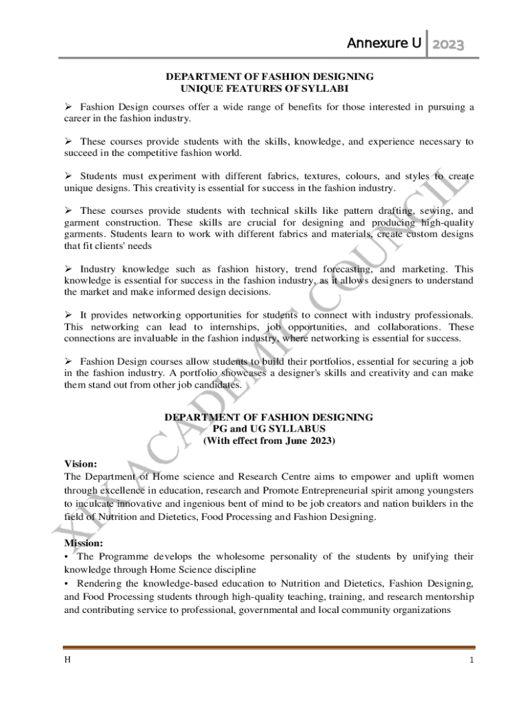 Fillable Online Fashion Designing Syllabus Fax Email Print - pdfFiller