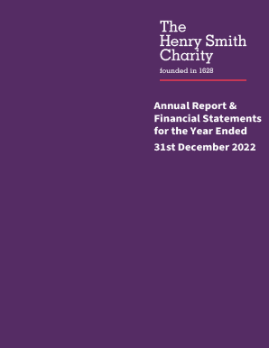 Fillable Online Annual Report and Financial Statements for the Year Ended 31 December 2022 Fax ...