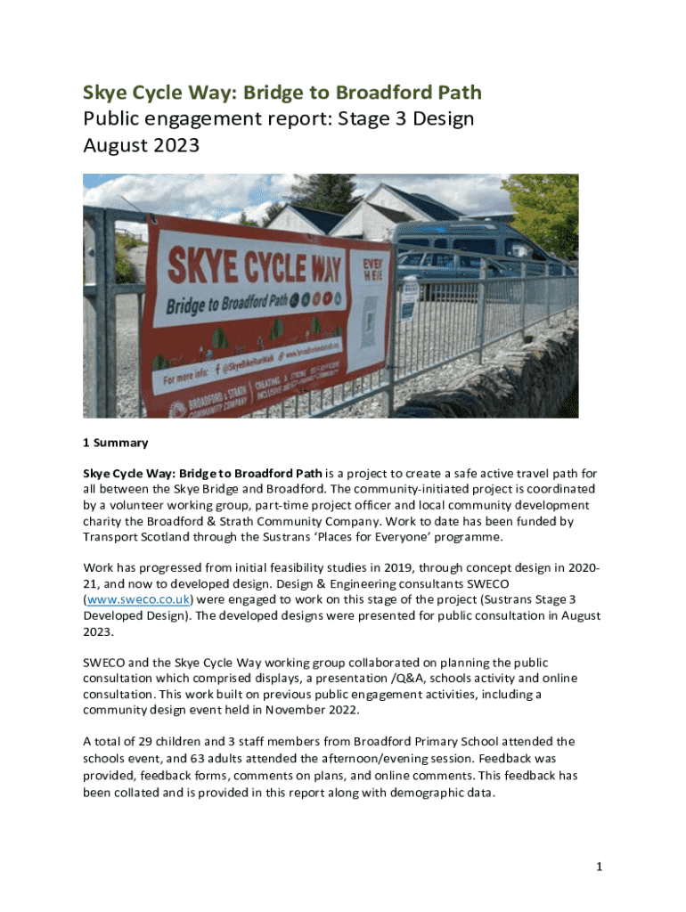 Fillable Online Skye Cycle Way: Bridge to Broadford Path Fax Email ...