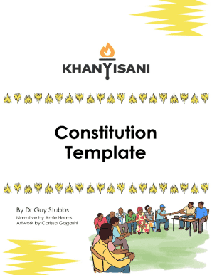 Fillable Online Constitution for Childvision Ecd Centre of Excellence ...