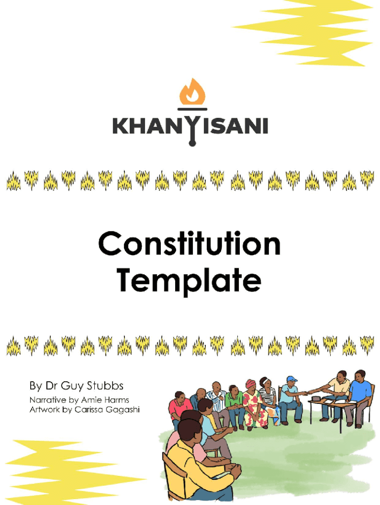 Fillable Online Constitution for Childvision Ecd Centre of Excellence ...