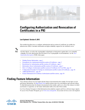 Fillable Online Configuring Authorization and Revocation of ...