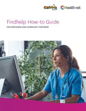 Fillable Online Findhelp How-to Guide for Providers and Community ...