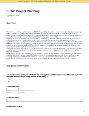 Fillable Online Beta: Project Planning Fax Email Print - pdfFiller