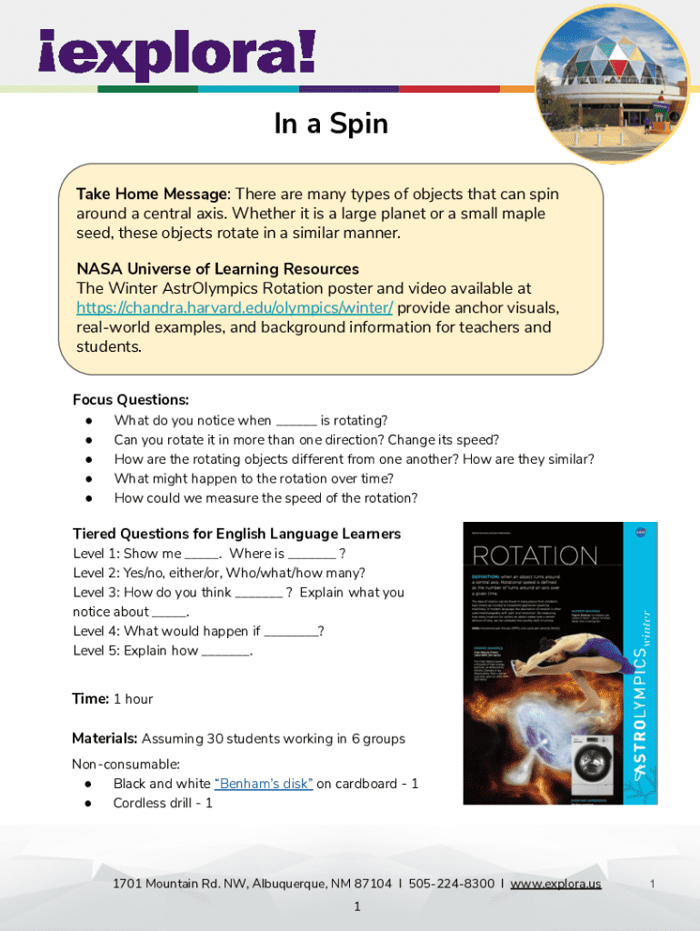 Fillable Online Exploring Rotation: an Educational Resource Fax Email ...