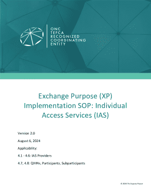 Fillable Online Exchange Purpose Implementation Sop: Individual Access ...