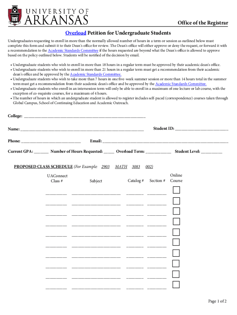 Fillable Online Overload Petition Fax Email Print - pdfFiller