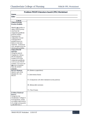 Ppl Worksheet Doc Template | pdfFiller